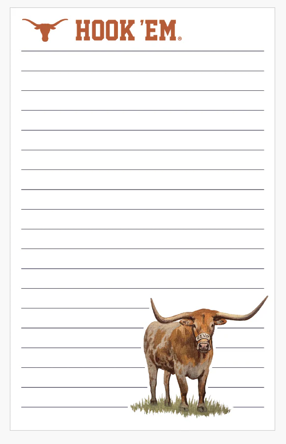 Texas Mascot Notepad