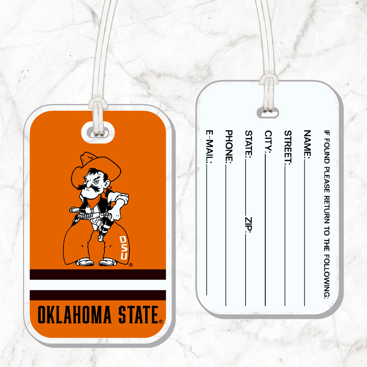 Oklahoma State Luggage Tag – Tailgating Central